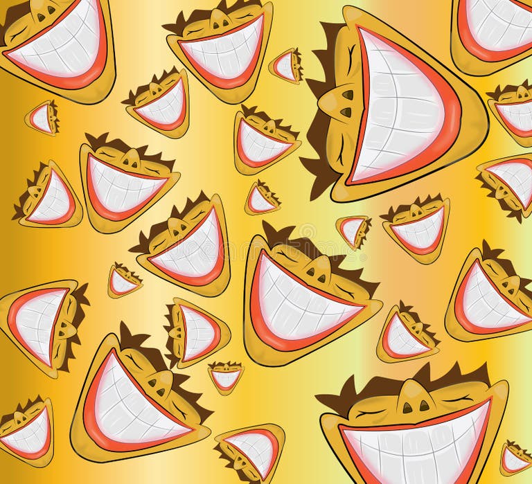 Wide smile pattern stock illustration. Illustration of sneer - 37805482