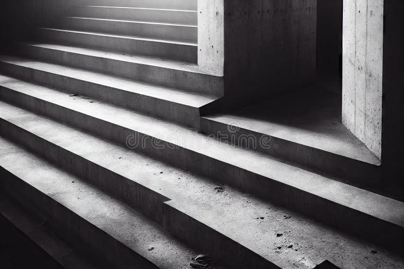 Wide Stairs Outside Building with Gentle Comfortable Steps Stock ...