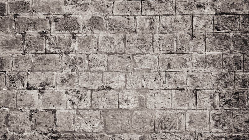 Wide Stone Wall Ceiling Floor Rustic Monotone Texture. Aged Brickwork ...