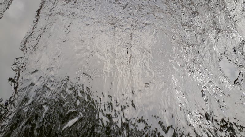 Wide Stream of Water Falling in a Semi-translucent Park Stock Image ...