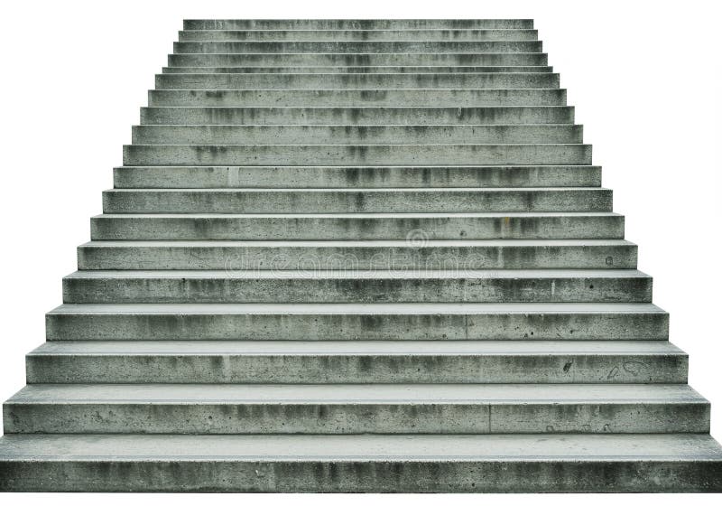Wide Textured Steps on White Minimalistic Background Architectural ...