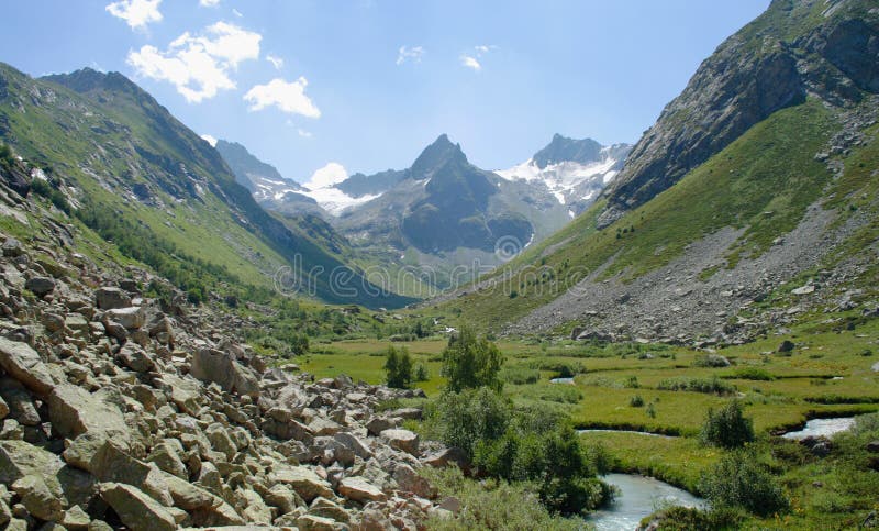 Wide valley stock photo. Image of summer, cloud, wilderness - 4274610