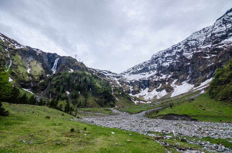 Wide Valley with Mountains Panorama Stock Photo - Image of heaven ...