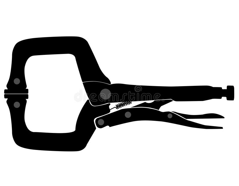 The Wide Vice Grip Clamping Tool Vector Stock Vector - Illustration of ...