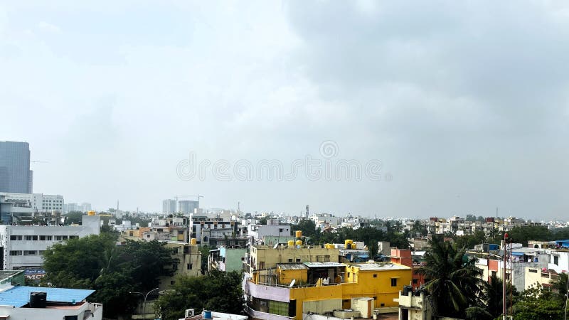 Wide View of a Cityscape - Landscape Orientation Stock Image - Image of ...