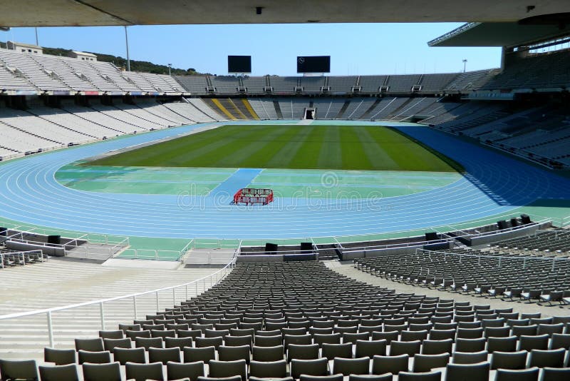 Wide view of empty stadium stock photo. Image of football - 88074766