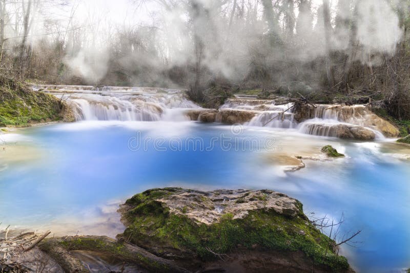 Waterfalls Produced by the Elsa River Stock Photo - Image of landscape ...