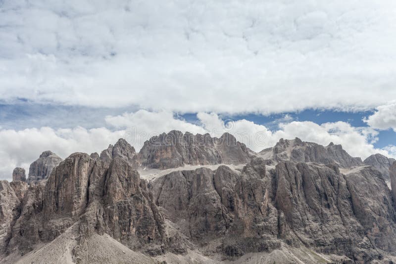 Wide View from the Piccolo Cir Mount Towards the Sella Group in ...