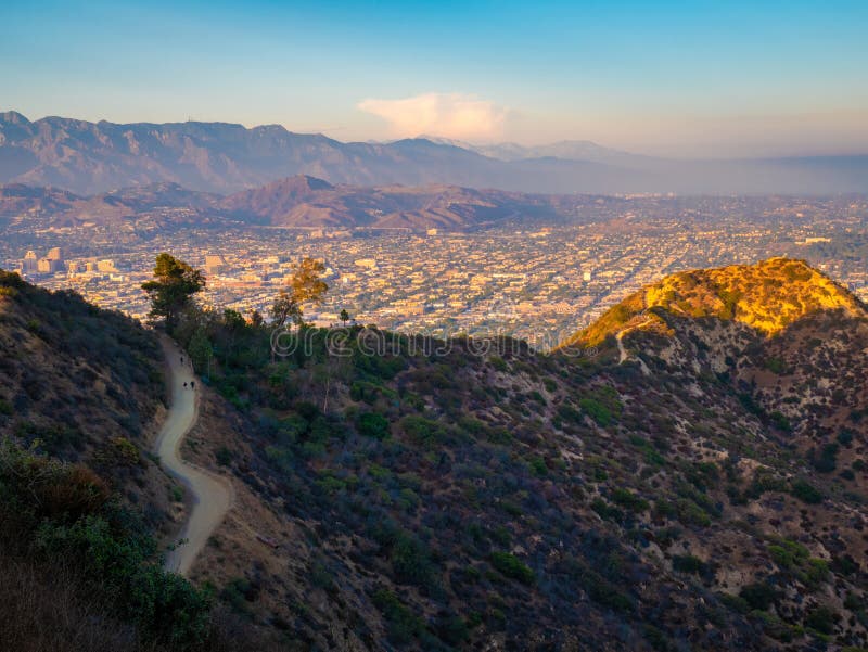 Wide View of Road on the Hills of Hollywood Stock Photo - Image of ...