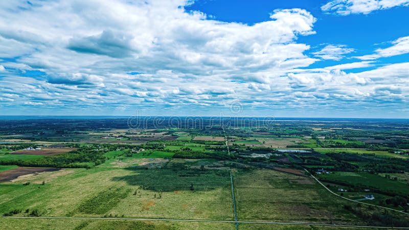 Wide View of Rural Wisconsin in Spring Stock Image - Image of season ...