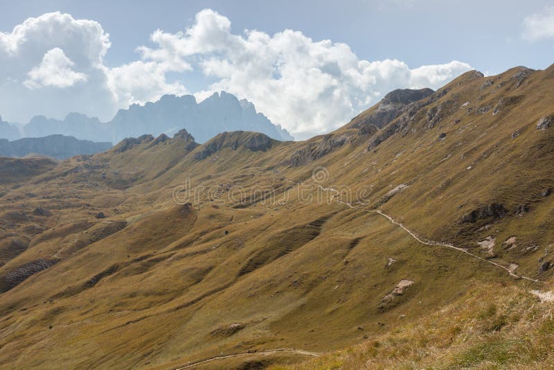 Wide View on a Valley on the Western Side of Dolomites Stock Image ...