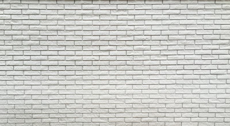 Wide View of White Brick Wall Stock Photo - Image of black, revival ...