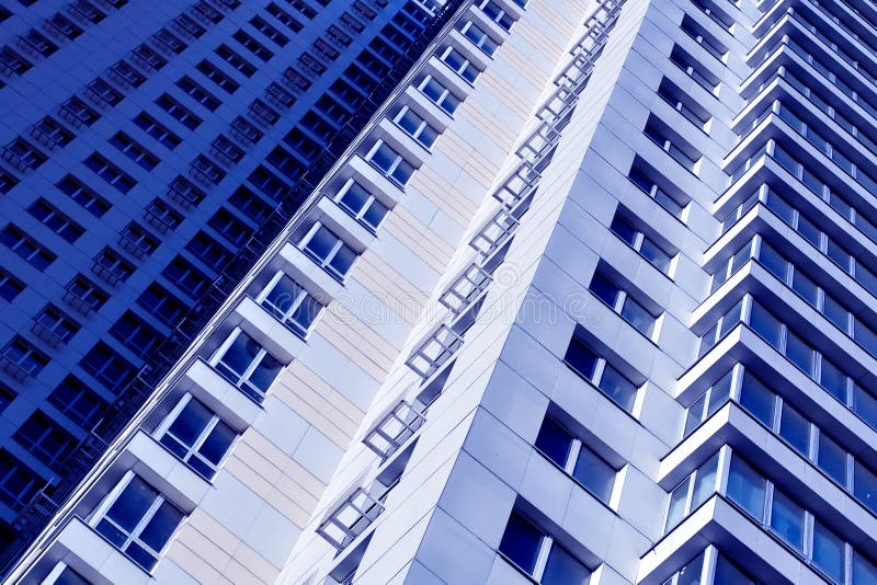 Wide Wall of Business Building Stock Image - Image of business ...