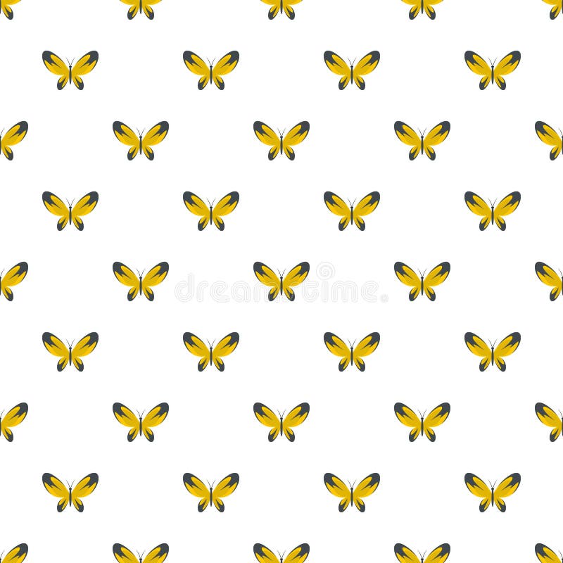 Wide Wing Butterfly Pattern Seamless Stock Illustration - Illustration ...