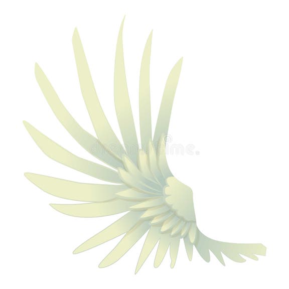 Wide Wing Icon, Cartoon Style Stock Vector - Illustration of seraphic ...
