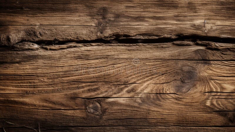 Wide Wood Textured Banner Background Generative AI Stock Illustration ...