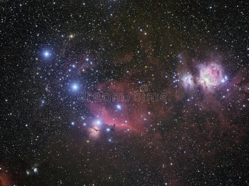Widefield Orion Complex stock photo. Image of colorful - 83409292