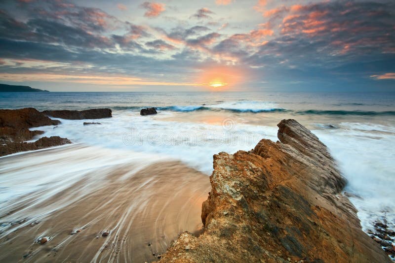 Sandymouth Beach , Stibb, Cornwall Uk Stock Photo - Image of beach ...