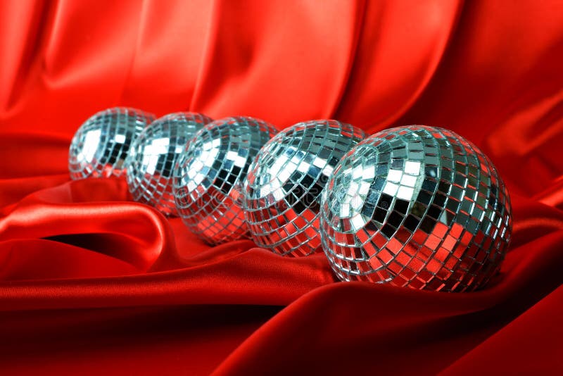 Widergespiegelte Discokugeln Mit Hellen Punkten Stockbild - Bild von ...