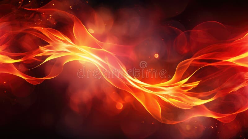 Widescreen Abstract Fire Background, Abstract Illustration Stock ...