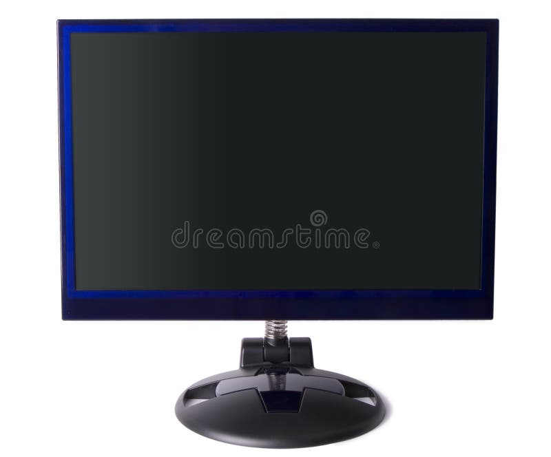 Widescreen Computer Monitor Stock Image - Image of monitor, equipment ...