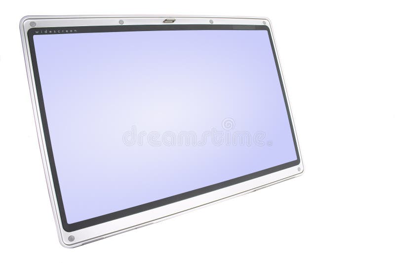 Widescreen monitor stock illustration. Illustration of computer - 258469