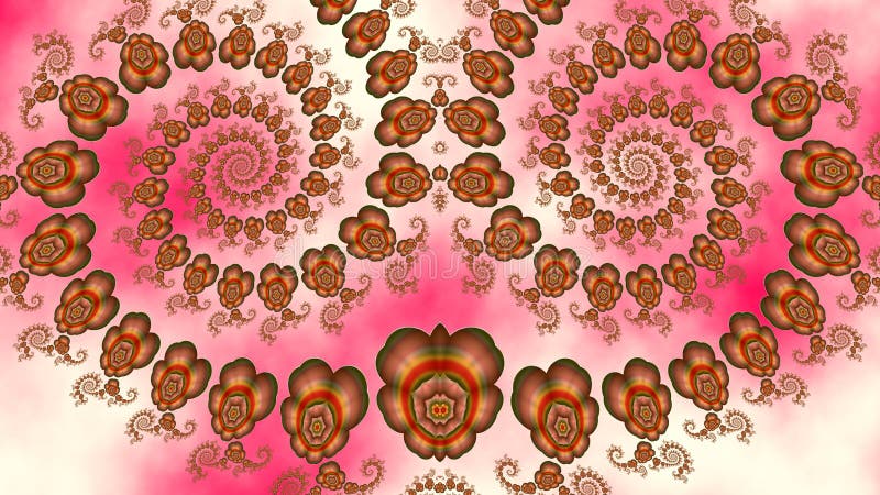 Widescreen Reddish Spiral Floral Shape Stock Illustrations – 2 ...