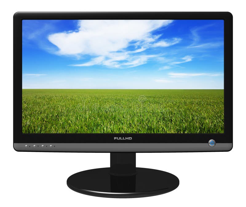 Widescreen TFT display stock illustration. Illustration of modern ...