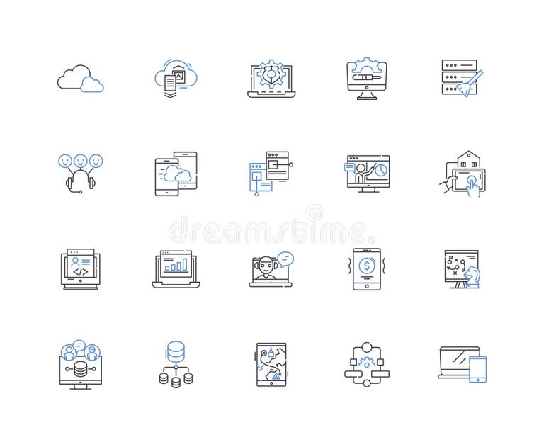 Widget Line Icons Collection. Gadget, Tool, Accessory, Innovation ...