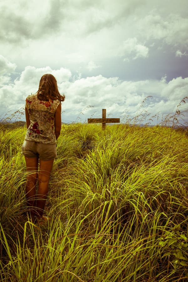 Widow Supported by a Friend Stock Image - Image of autumn, depression ...