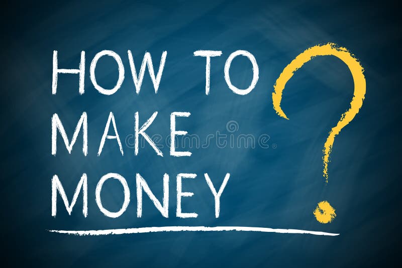 Wie man Geld verdient? stock abbildung. Illustration von markierung ...