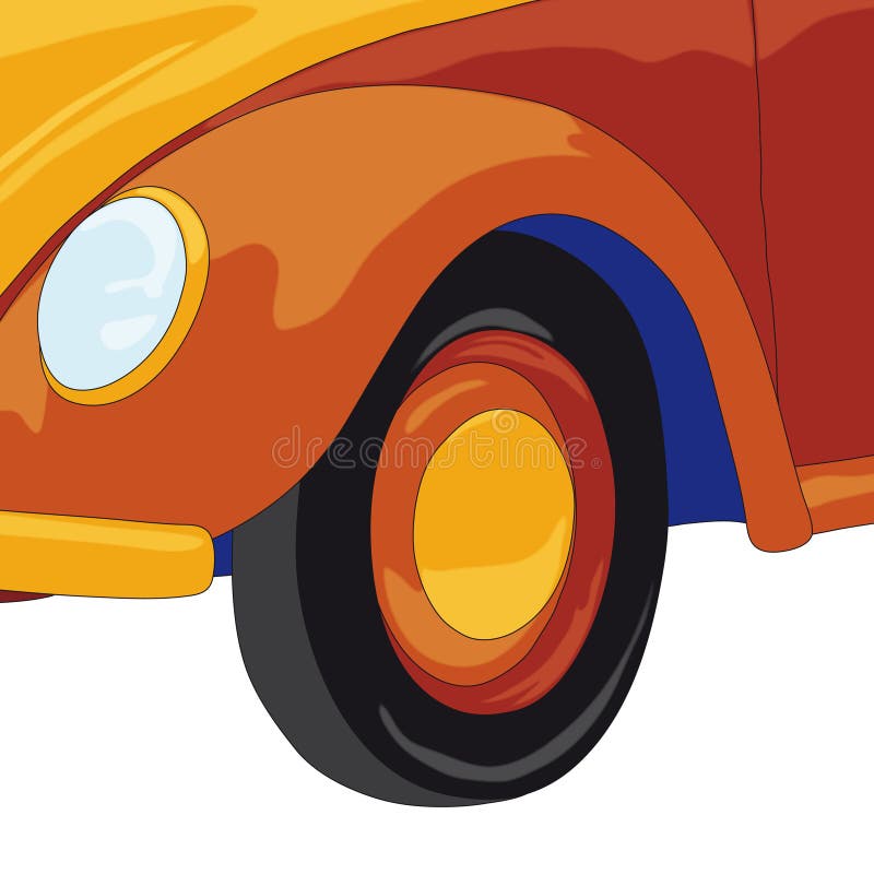 Wiel (vector) vector illustratie. Illustration of bovenkant - 7137954