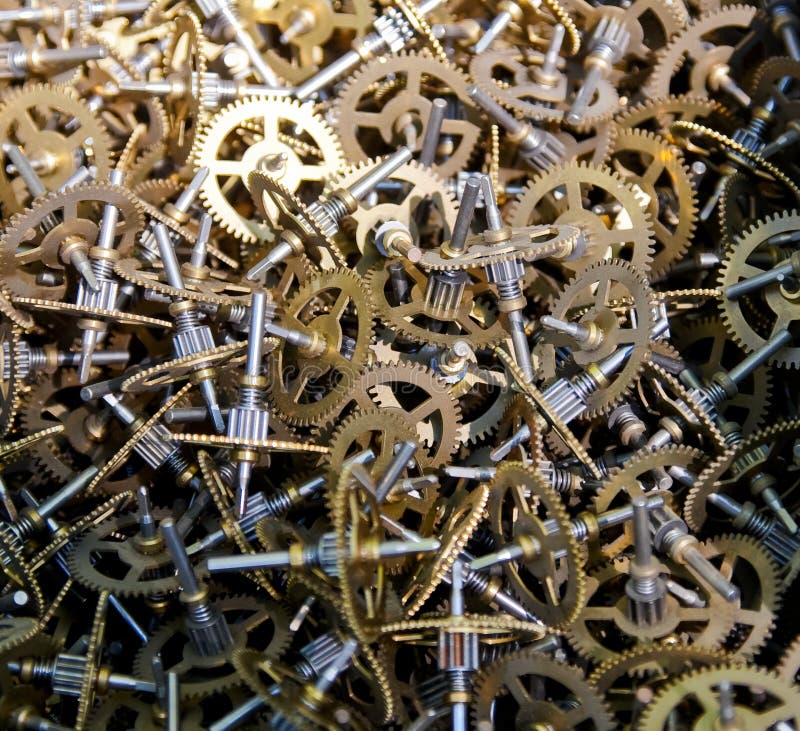 Wielen van prikklokken stock foto. Image of tijdstuk - 24533976