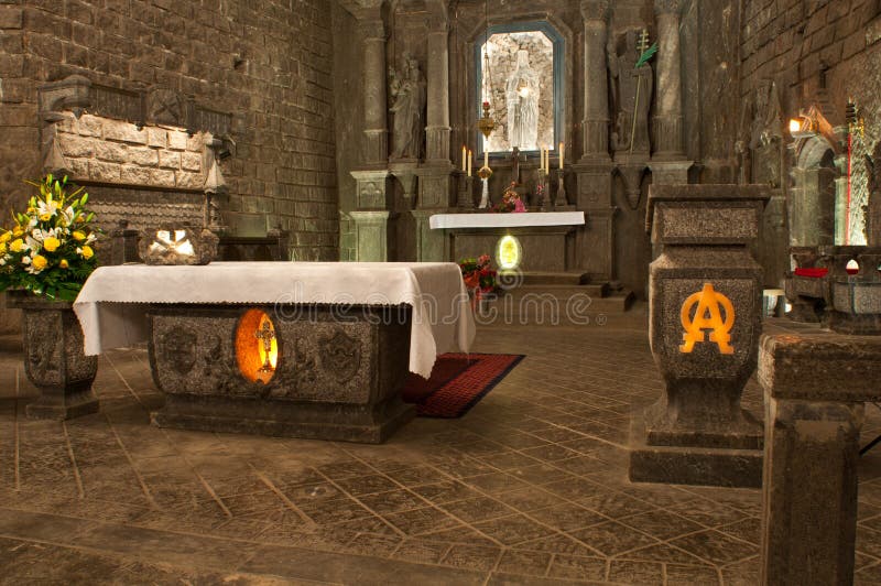 Wieliczka. Mina de sal imagen de archivo editorial. Imagen de techo ...