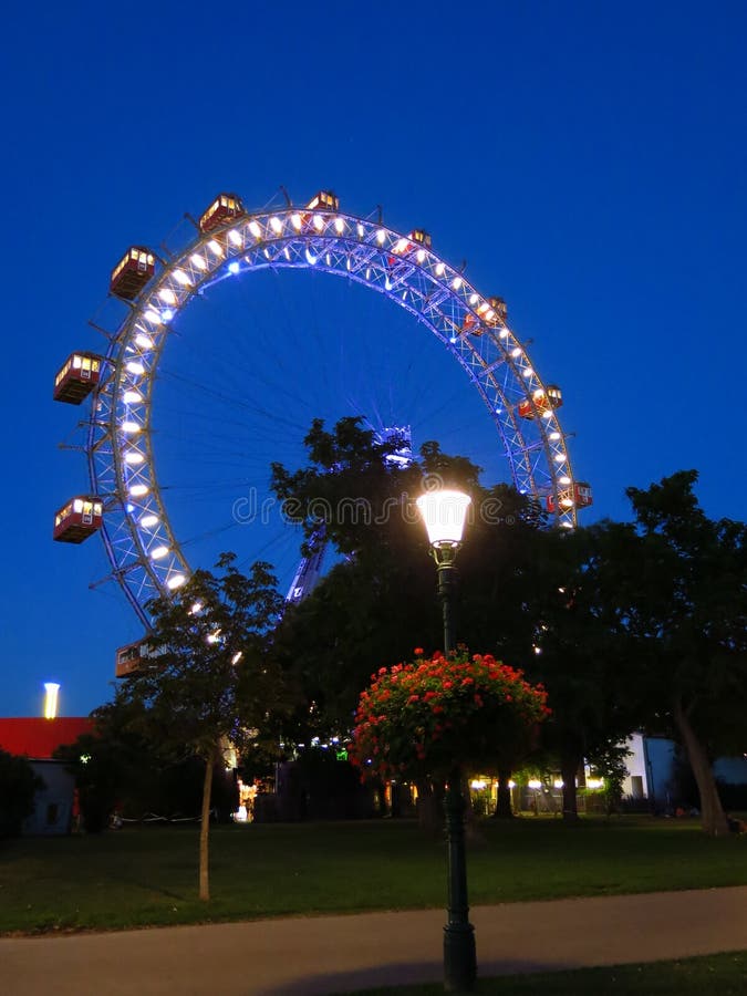 Wiener Prater stock image. Image of 1897, prater, night - 42141659