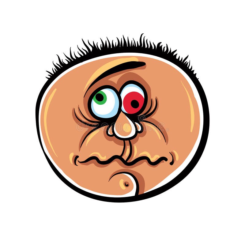 Crazy Cartoon Face Stock Illustrations – 24,624 Crazy Cartoon Face ...