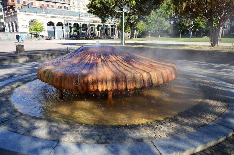 Wiesbaden, Germany - 09.30.2018: View of the Famous Hot Spring ...