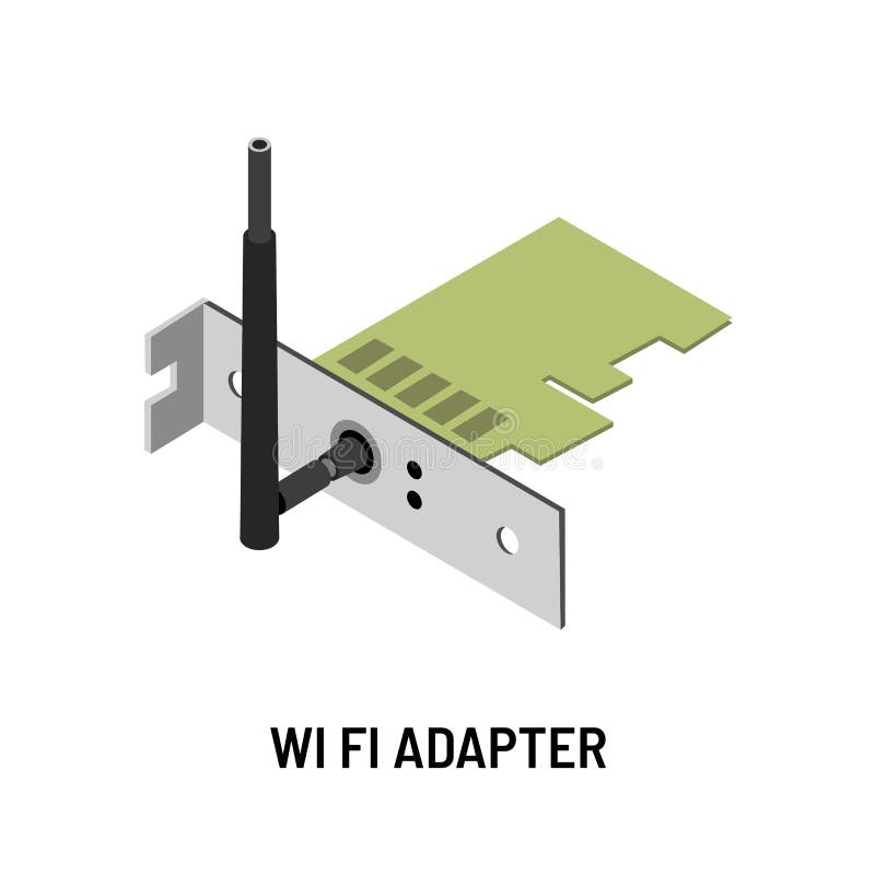 The Wifi Adapter Icon. Transfer and Connection, Data Symbol. UI. Web ...