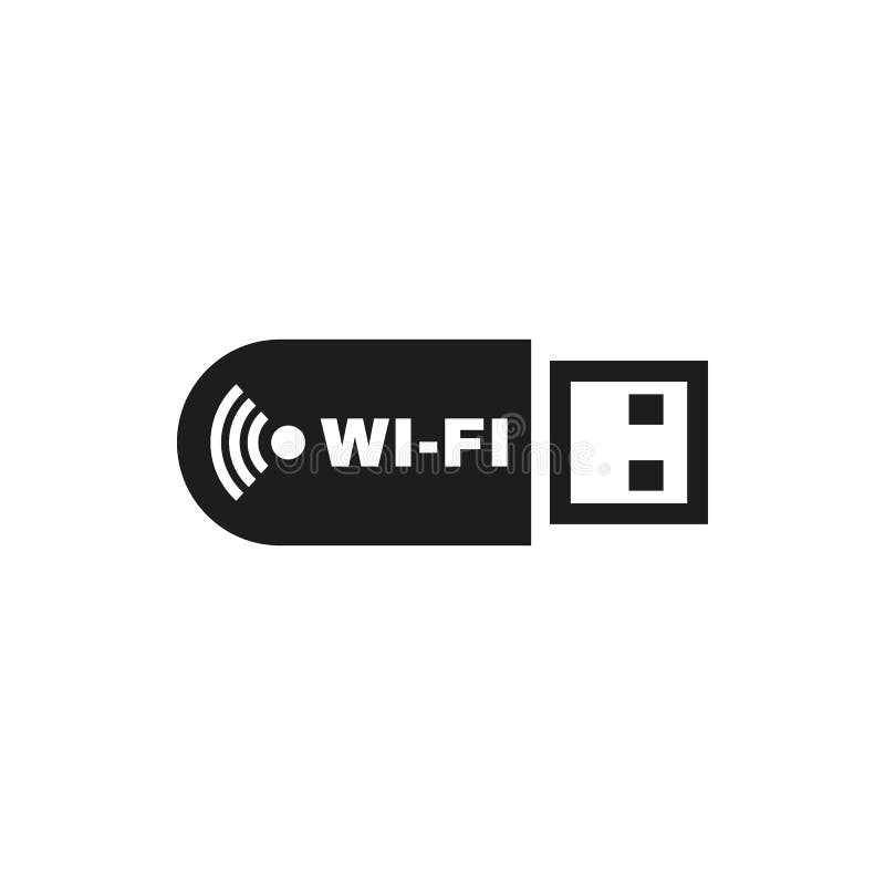 The Wifi Adapter Icon. Transfer and Connection, Data Symbol. UI. Web ...
