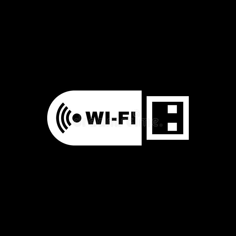 The Wifi Adapter Icon. Transfer and Connection, Data, Wifi Symbol. UI ...