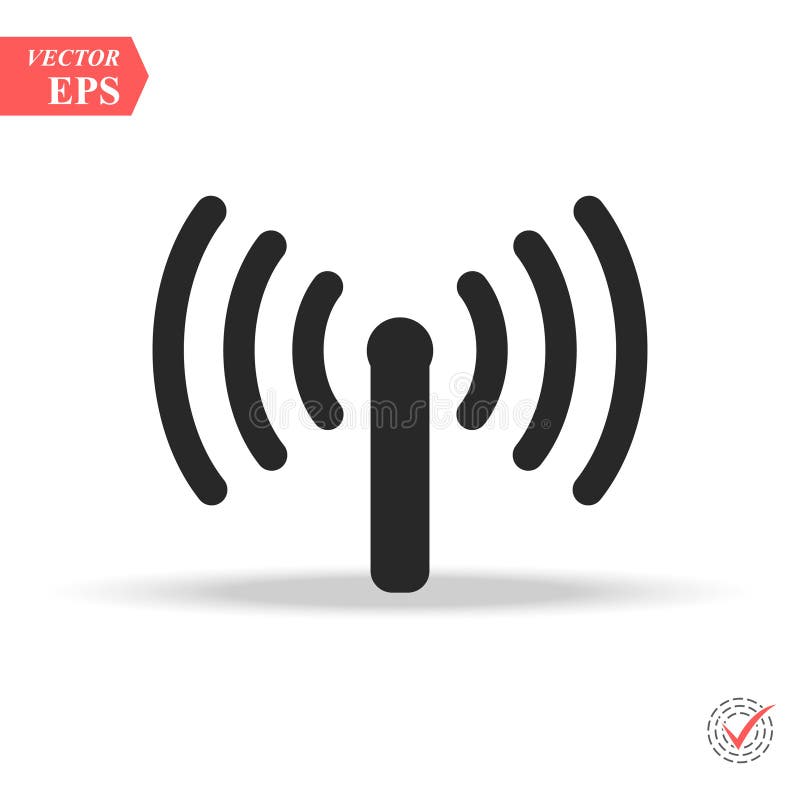 Wifi Antenna Line Icon, Outline Vector Sign, Linear Style Pictogram ... Wifi Antenna Line Icon, Outline Vector Sign, Linear Style Pictogram ...