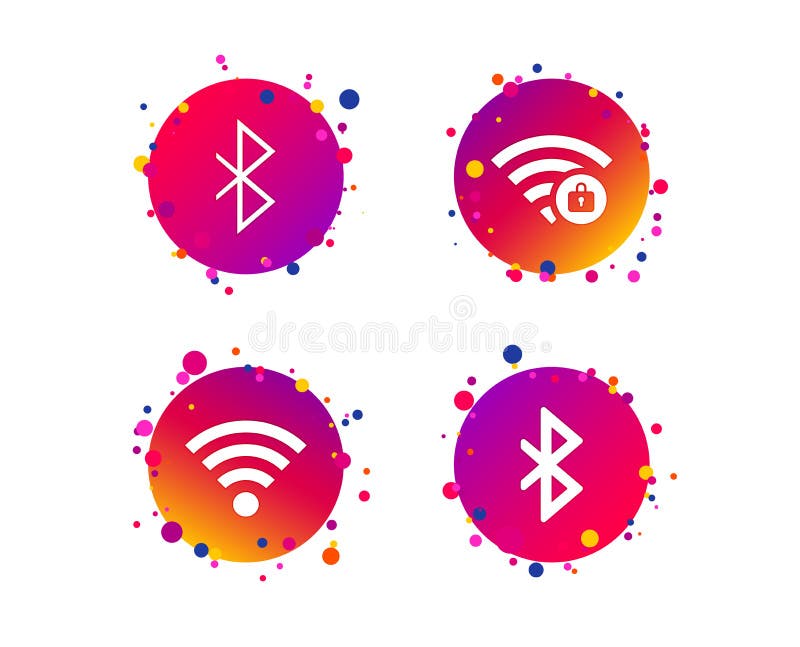 Wifi and Bluetooth Icon. Wireless Mobile Network. Vector Editorial ...