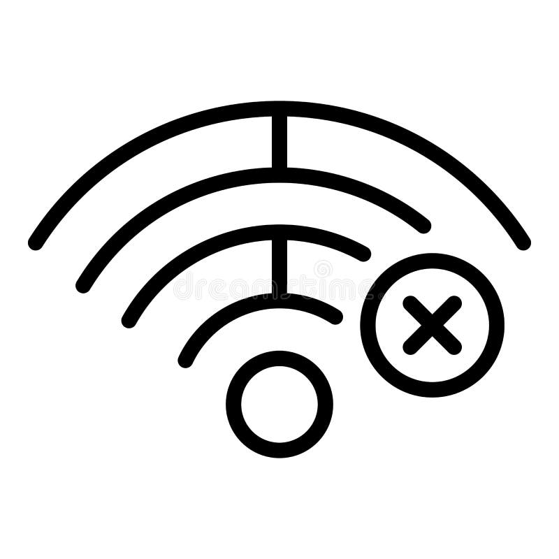 Wifi Connect Icon Outline Vector. Computer Online Stock Vector ...