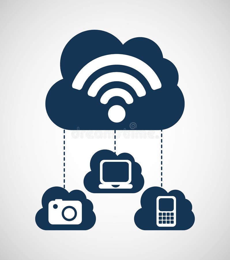 Wifi connection design stock vector. Illustration of vector - 65382177