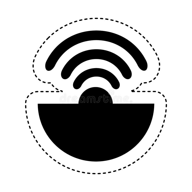 Wifi Connection Service Icon Stock Illustration - Illustration of ...