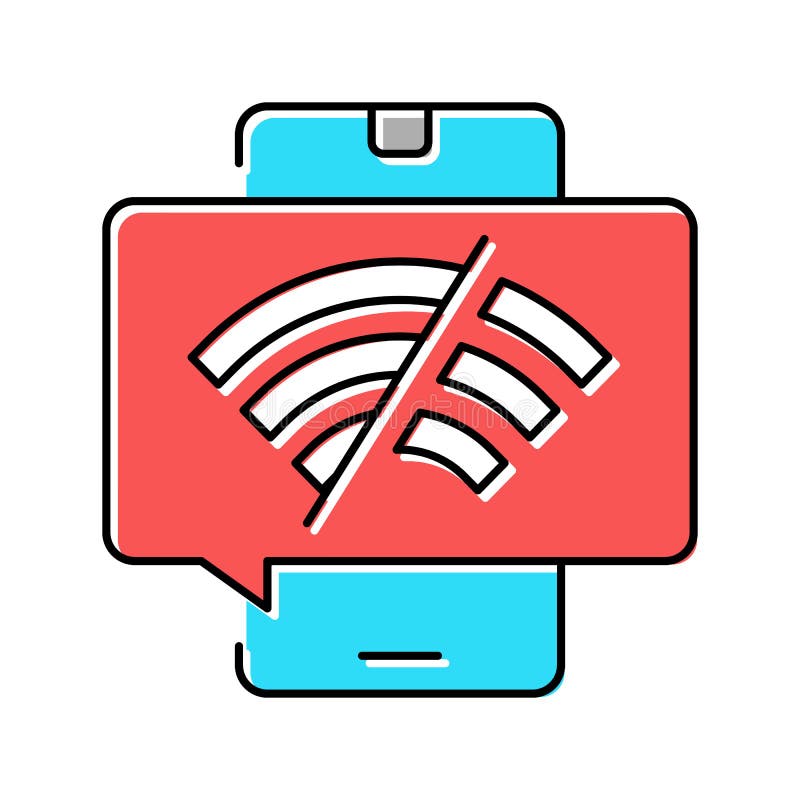 Disconnected Wifi Icon Vector. Failure Network Concept Stock Vector ...