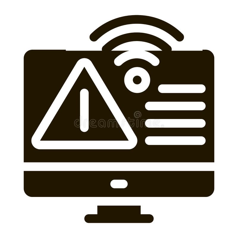 Wifi Error Icon Vector Glyph Illustration Stock Illustration ... Wifi Error Icon Vector Glyph Illustration Stock Illustration ...