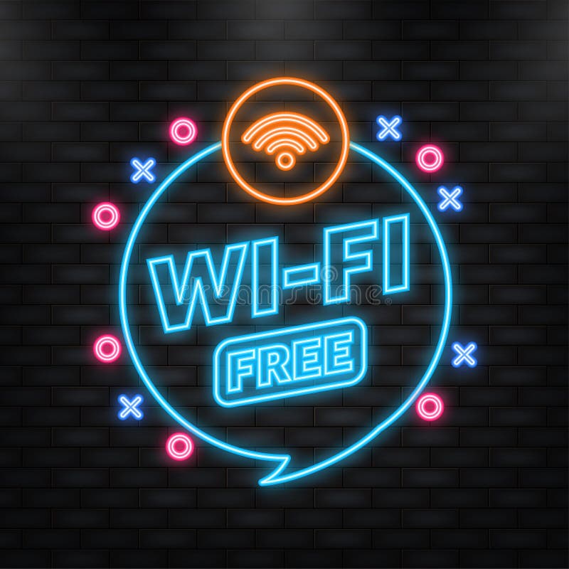 Wifi Free. Internet Network. 3d Vector Icon Stock Vector - Illustration ...