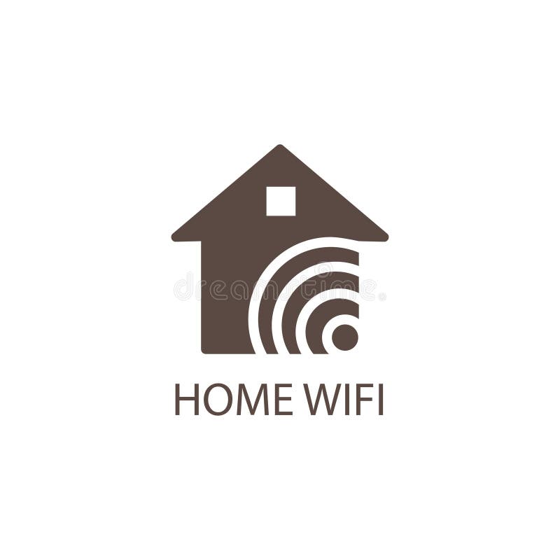 Wifi Home Illustration Logo Internet Design Abstract Vector Template ...