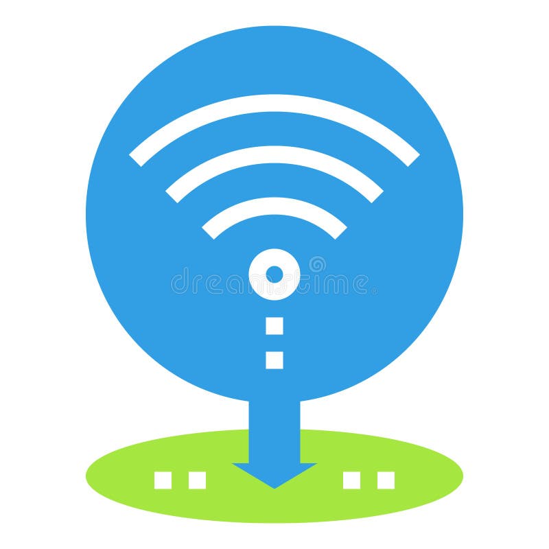 WIFI HOTSPOT ICON Vector Illustration Stock Vector - Illustration of ...
